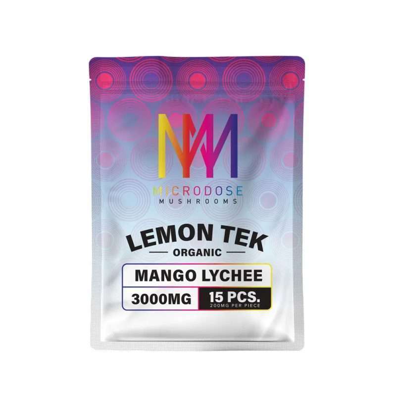 Microdose Mushrooms - Lemon Tek Mango Lychee ~ 3000mg - The Fun Guys